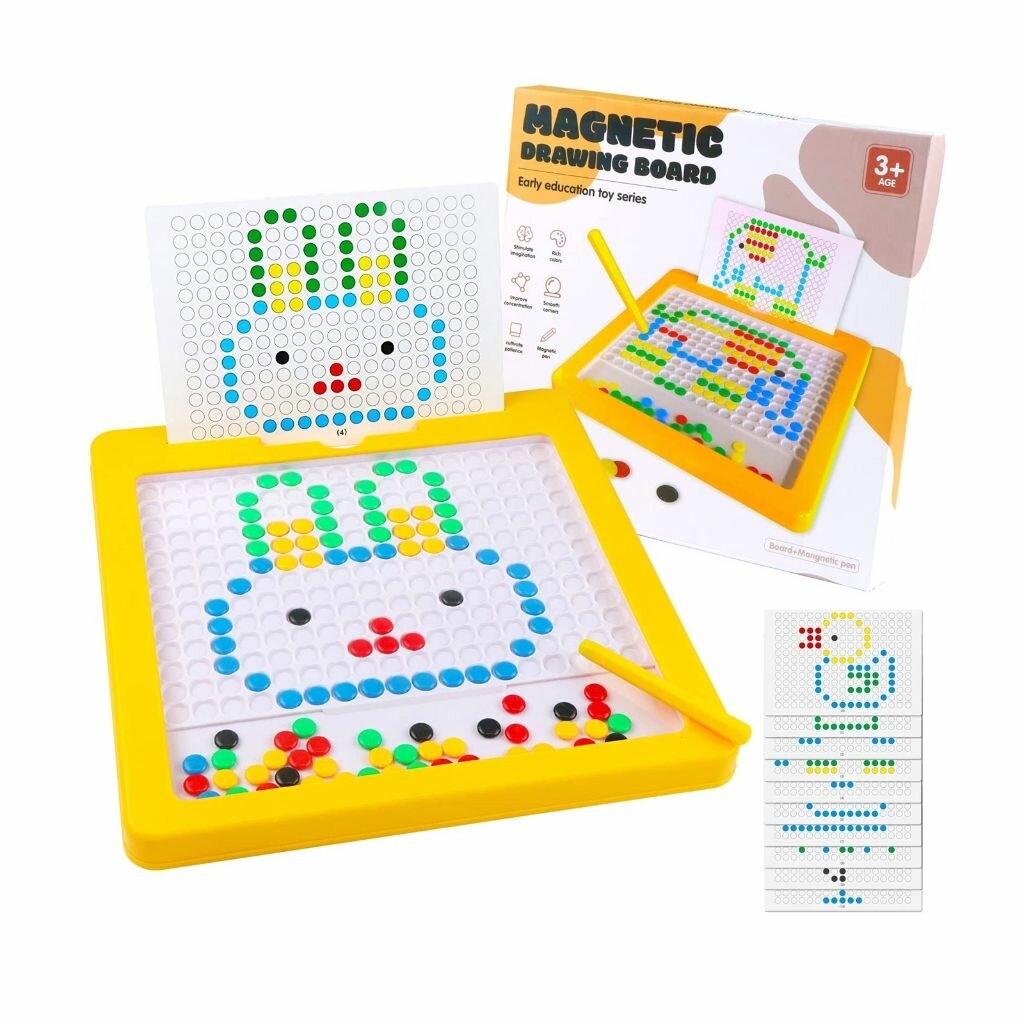 (1 комплект) Доска для рисования магнитной ручкой