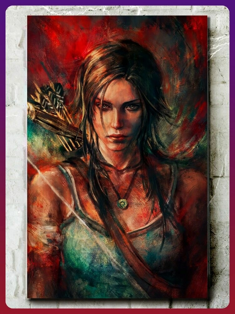 Картина интерьерная на дереве Игры Tomb Raider (Томб райдер, Лара Крофт, приключения, экшен, PS , Xbox, PC, Switch) - 62412339