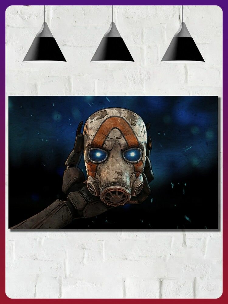 Картина интерьерная на рельефной доске Игры Borderlands (Бордерлэндс, фантастика, шутер, PS, Xbox, PC, Switch) - 62412250