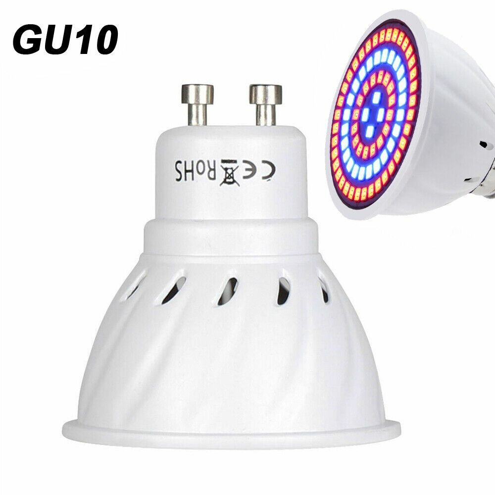 Светодиодный завод гидропонный овощной цветок растет красная синяя лампочка полного спектра,1,5, База GU10,60