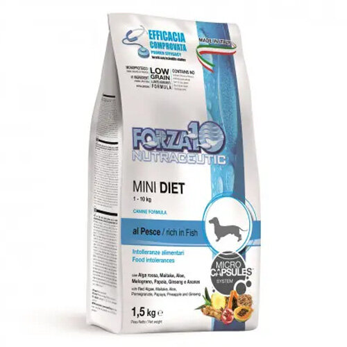 Сухой Монобелковый корм Форза для собак Мелких пород Рыба 1,5 кг