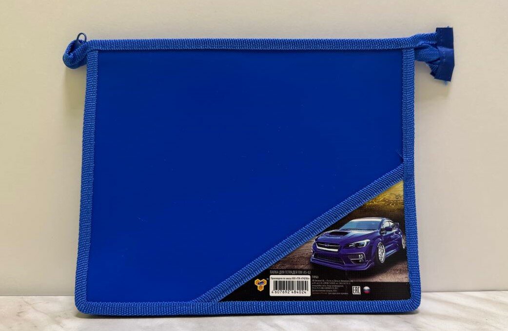 Папка для тетрадей А5 мол. сверху, пластик, с уголком, ТА ПМ-А5-02, турбо