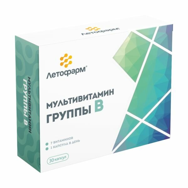 Витамины группы В капсулы 0,36г N30 ЛетоФарм