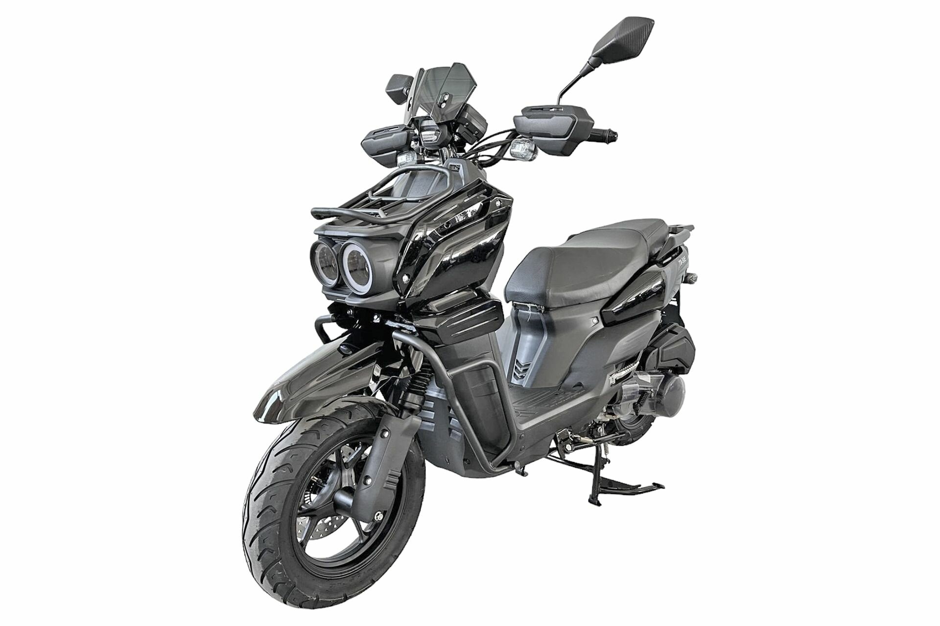 Скутер TANK 49сс (150) 10,8лс черный ( колеса перед12/зад.12, тормоза: диск. перед/бараб зад.)