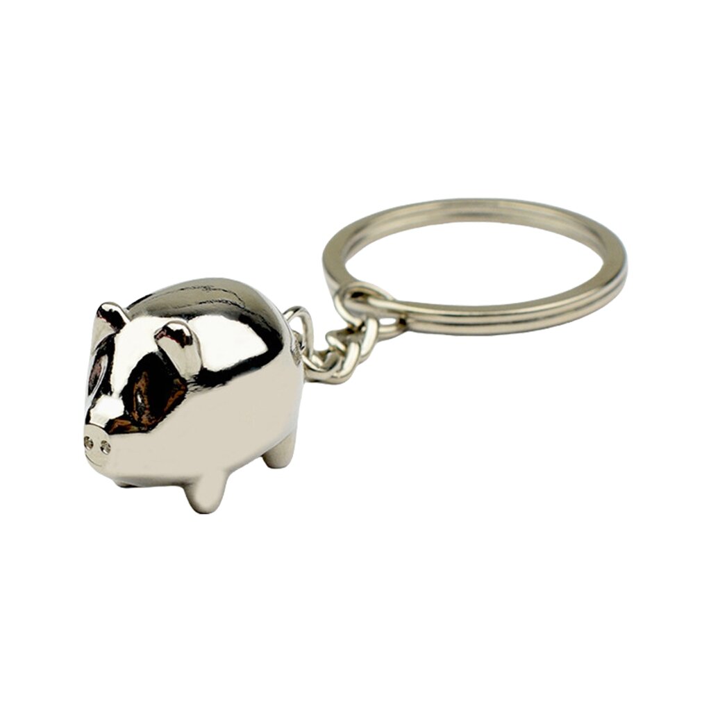Симпатичная свинья для брелок очаровательных мультфильмов дизайна Keyrings Идеально подходит клавиш и аксессуаров мешков крепкий металлический материал
