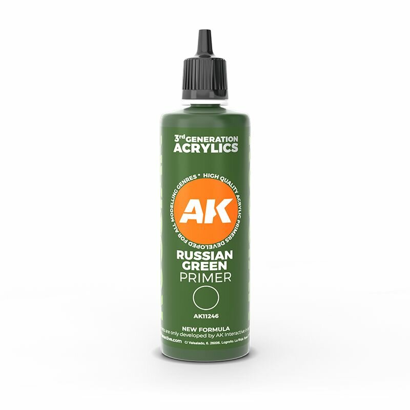 Акриловый праймер AK Interactive Russian Green 100ml