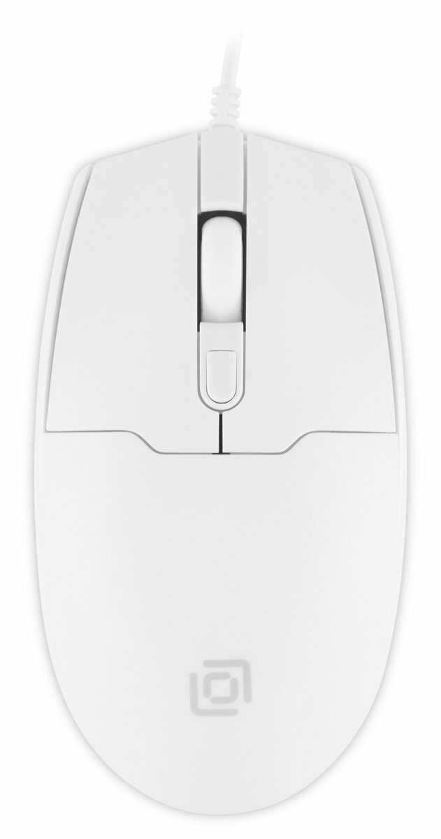 Мышь Oklick 1868746 147M белый оптическая (2000dpi) USB (4but)