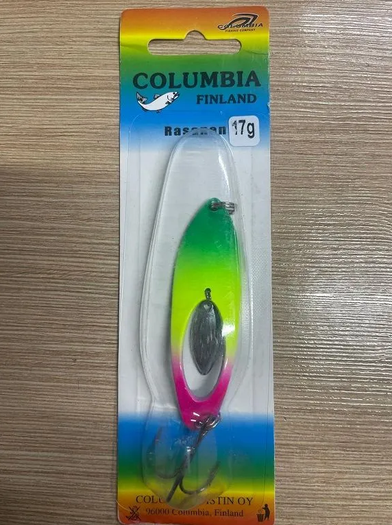 Блесна колеблющаяся с дополнительным лепестком Columbia 17г, 100мм