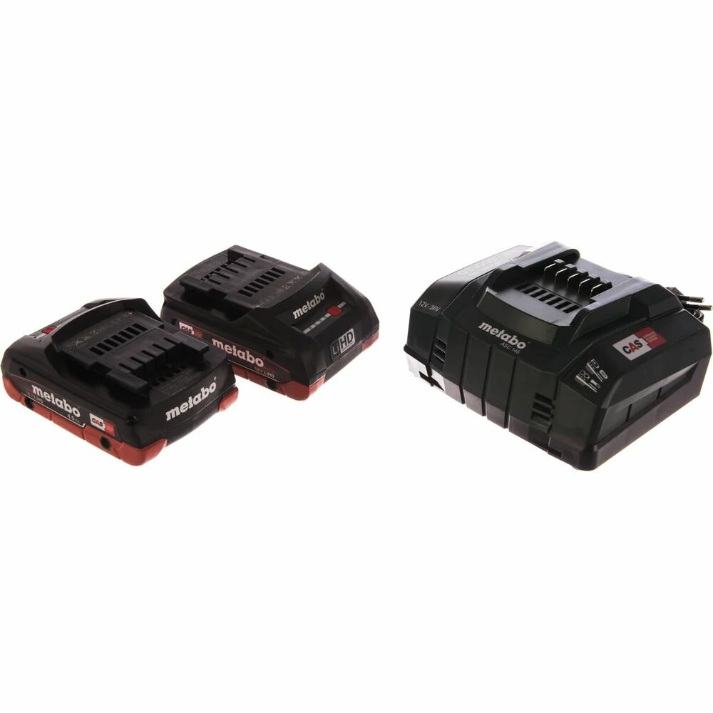 Набор аккумуляторный Metabo 2 аккумулятора LiHDX 18 V 4.0 Ah + ЗУ ASC 145 685306000