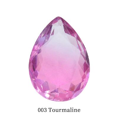 10шт Каплевидные стразы Tourmaline Purple Pink 003