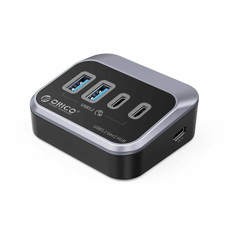USB-концентратор ORICO Gen2 черный (ORICO-M32A2C-G2-05-BK-BP)