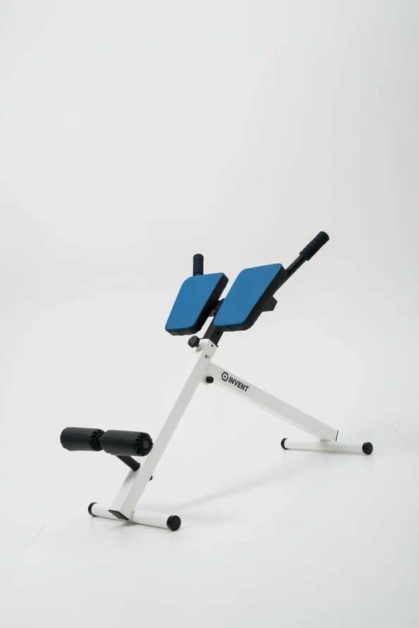 Тренажер скамья гиперэкстензия складная (белая)