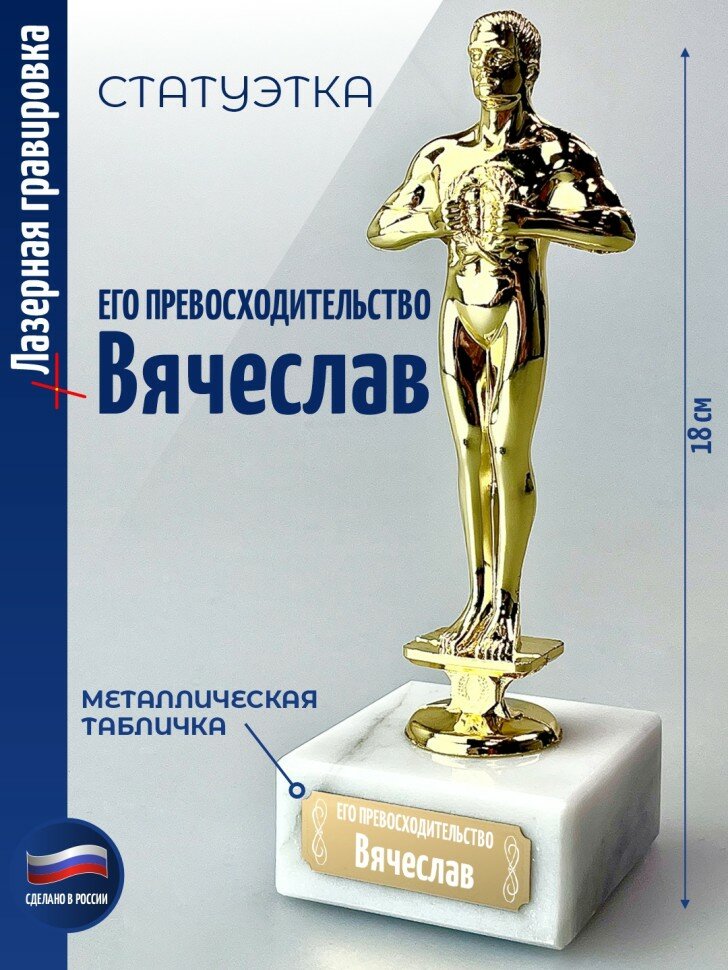 Награда "Его превосходительство Вячеслав" (18 см)