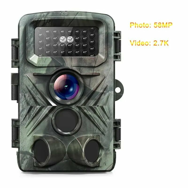 Фотоловушка 58MP 2.7K Камера наблюдения для охоты и безопасности IP66