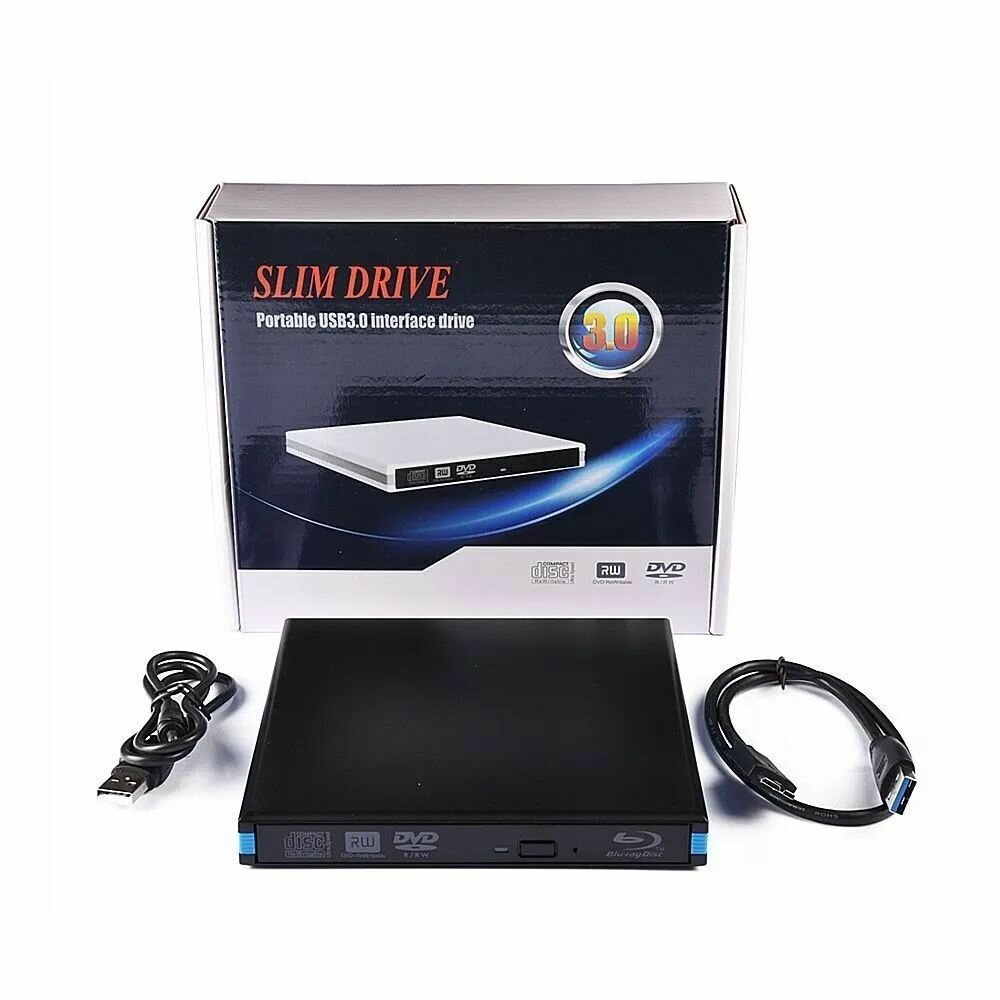 Внешний Blu-Ray-RW, DVD R/RW привод с интерфейсом USB 3.0, Blu-ray привод USB 3.0 с высокоскоростным механизмом