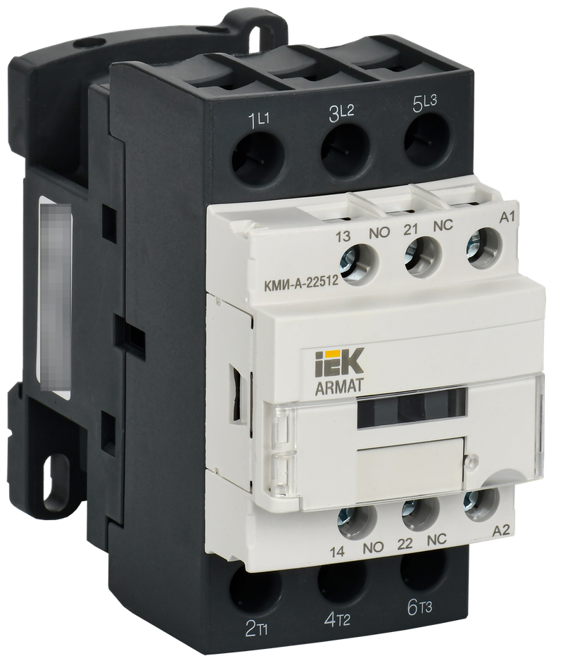 Контактор IEK / ИЭК Armat КМИ-А-22512 LC1D AC 25А 400В 1NO+1NC, AR-ACC-21-025-400-11 / коммутационное оборудование