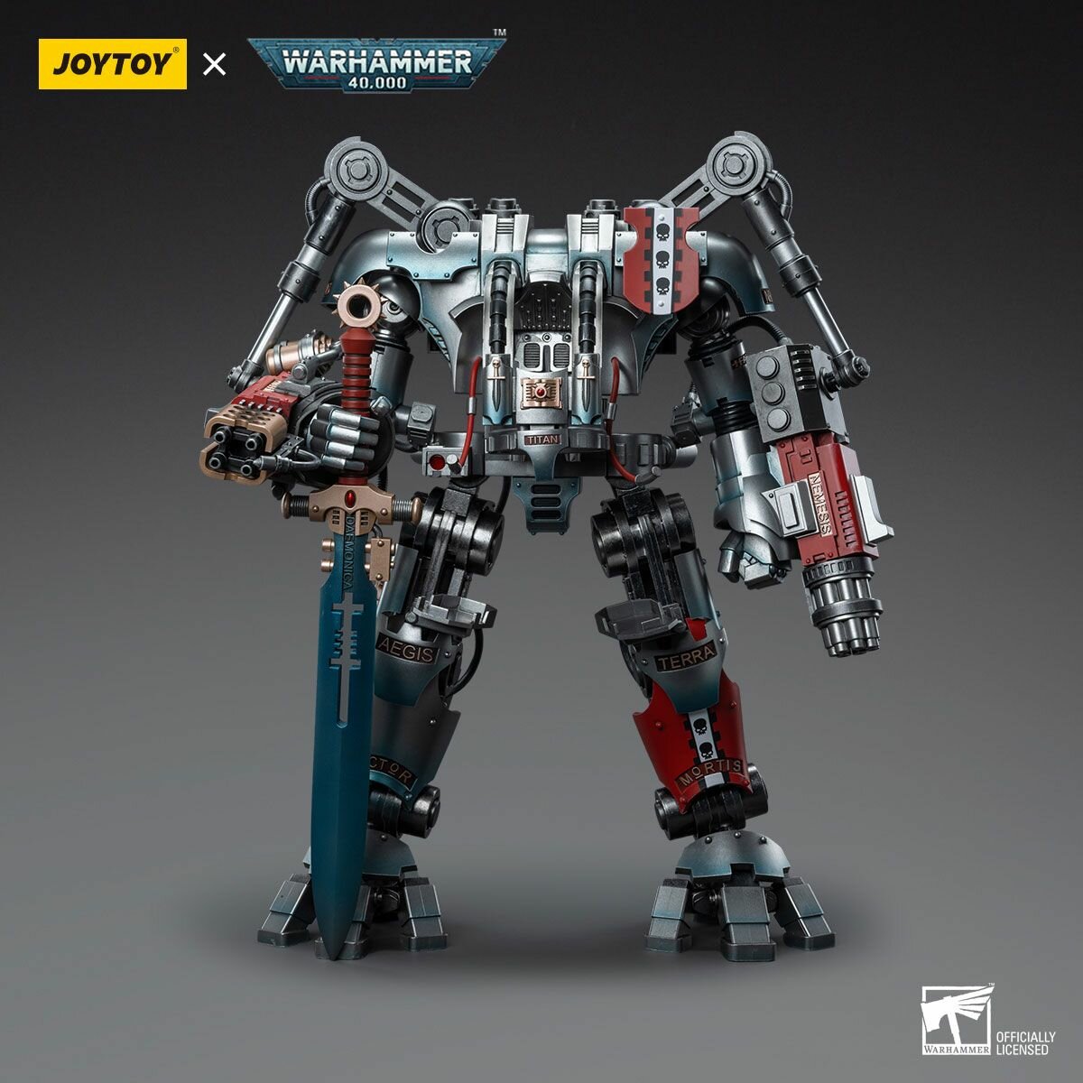 Подвижная фигурка JOYTOY Warhammer 40K Grey Knights Nemesis Dreadknight Подарок на день рождения коллекция игрушек -hz