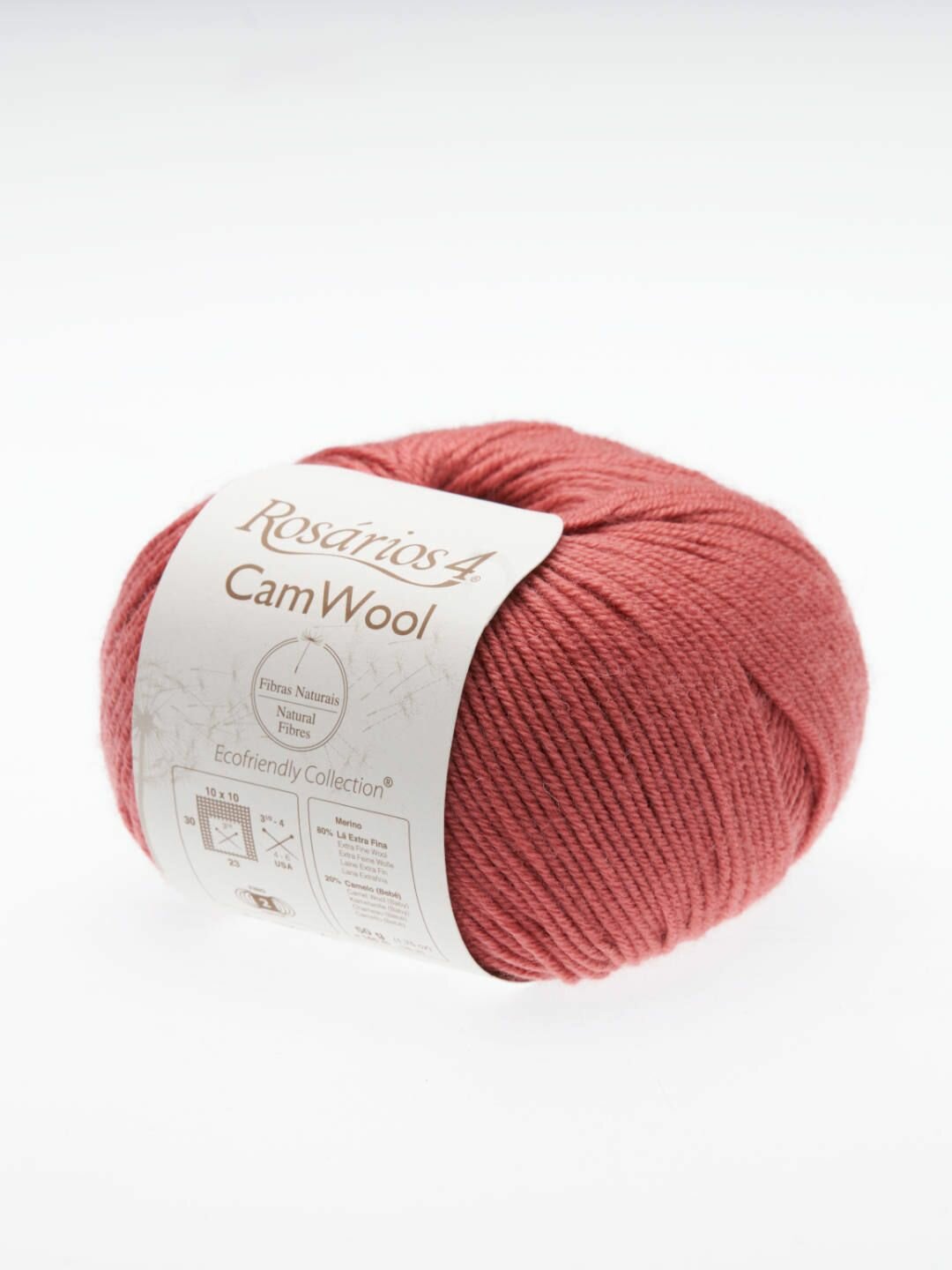 Пряжа для ручного вязания Rosarios4 CamWool (Португалия) 80 % меринос экстрафайн, 20 % пух верблюда ,50 гр. 165 м