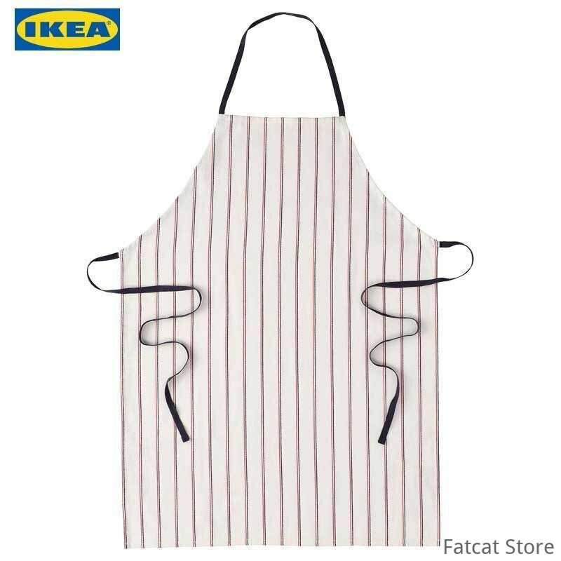 IKEA Белый фартук из хлопка (84 63 см, 1 шт) защитный, для кухни, легко ухаживать