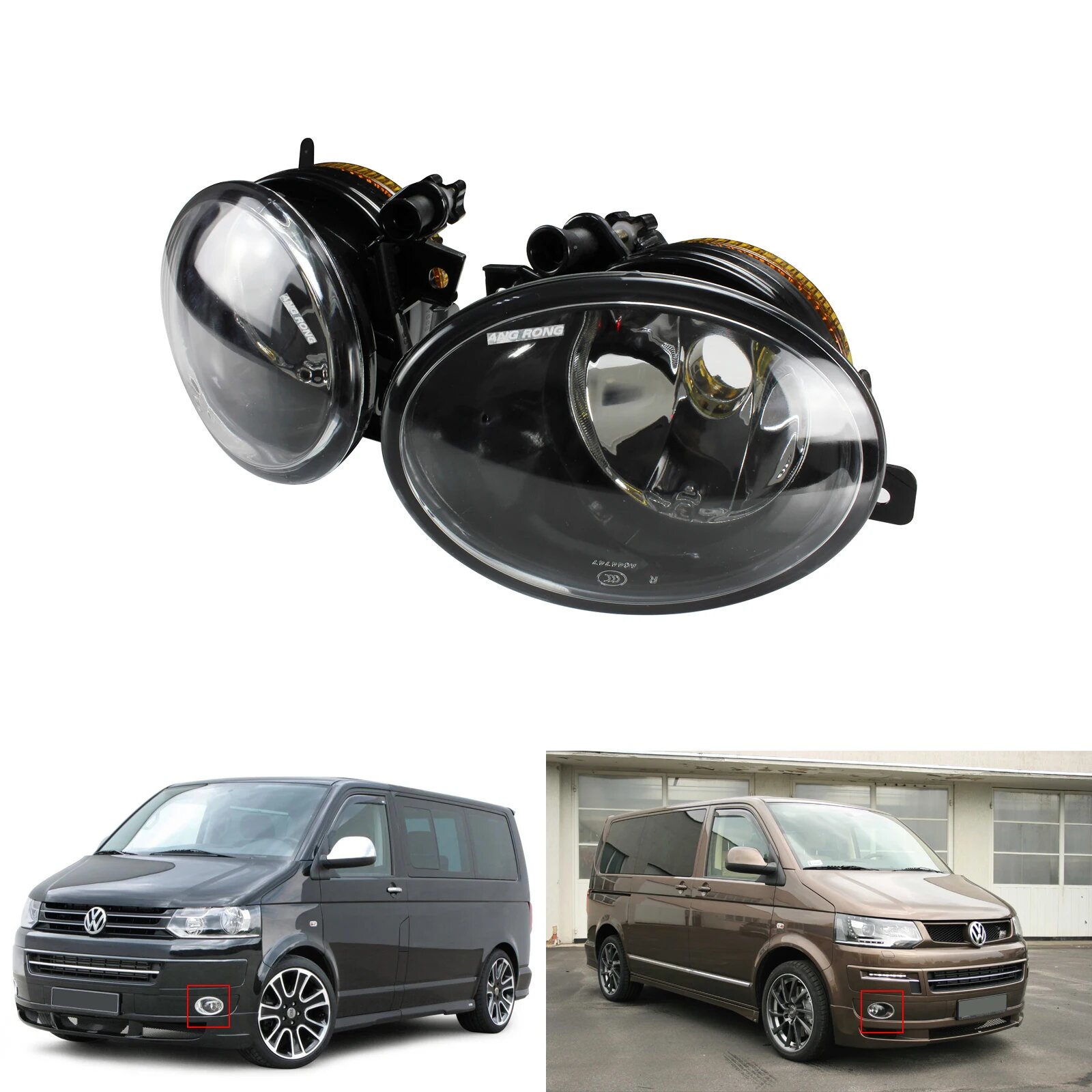 ANGRONG 2 Шт. OEM Противотуманные Фары В Сборе Для VW T5 Transporter Caravelle Multivan 2010-2015 Левая И Правая Сторона Без .