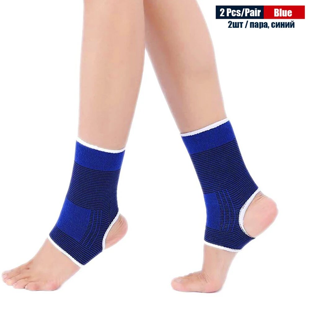 SPOSAFE, 1 пара, эластичная компрессионная повязка на лодыжку, рукав, бандаж, поддержка защиты, спортивное облегчение боли в ногах, открытый