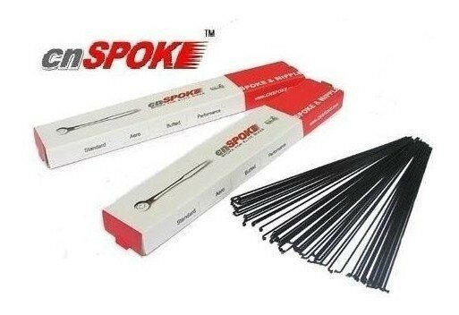 Набор из 32-х спиц CN SPOKE STD 14 2.0 x 206 мм, без ниппелей, нержавеющая сталь, черный