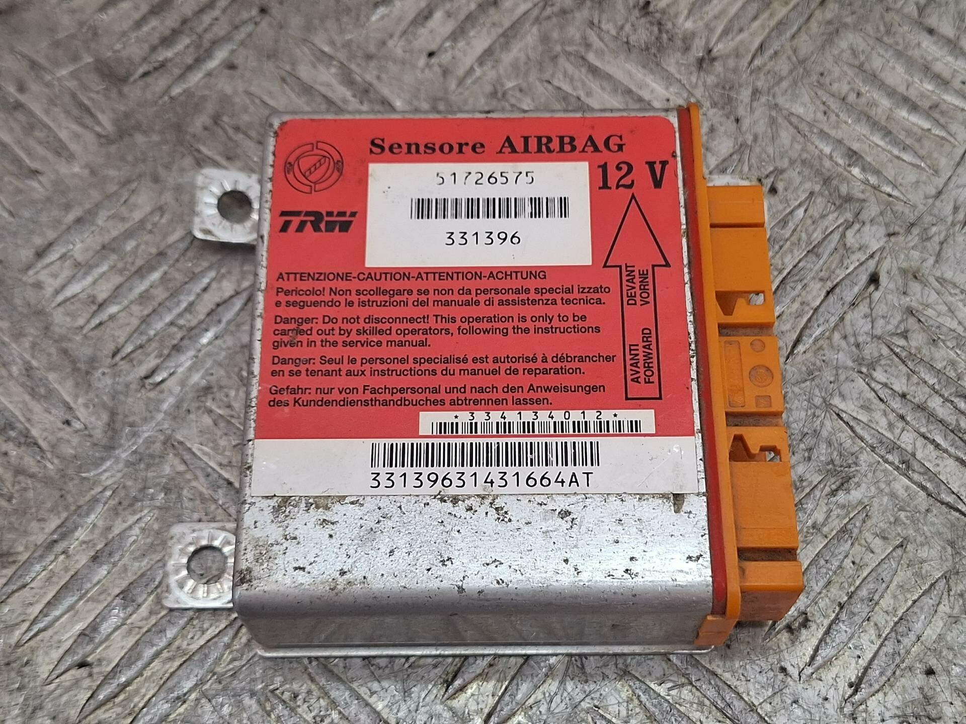 Блок управления подушками безопасности Fiat Punto 2 рест. 2005 51726575