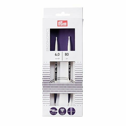 Prym 215808 Спицы круговые Ergonomics 80 см №6