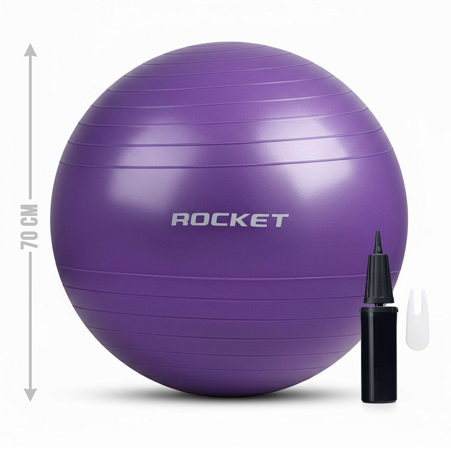 Фитбол 70см R0218 ROCKET (70-75см, 1000г)для детей от 3х лет.