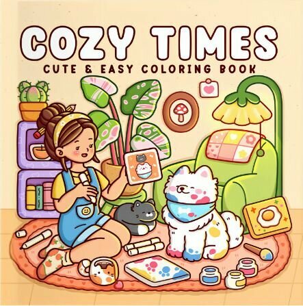 Раскраска антистресс для взрослых и подростков Coco Wyo -COZY TIMES 53