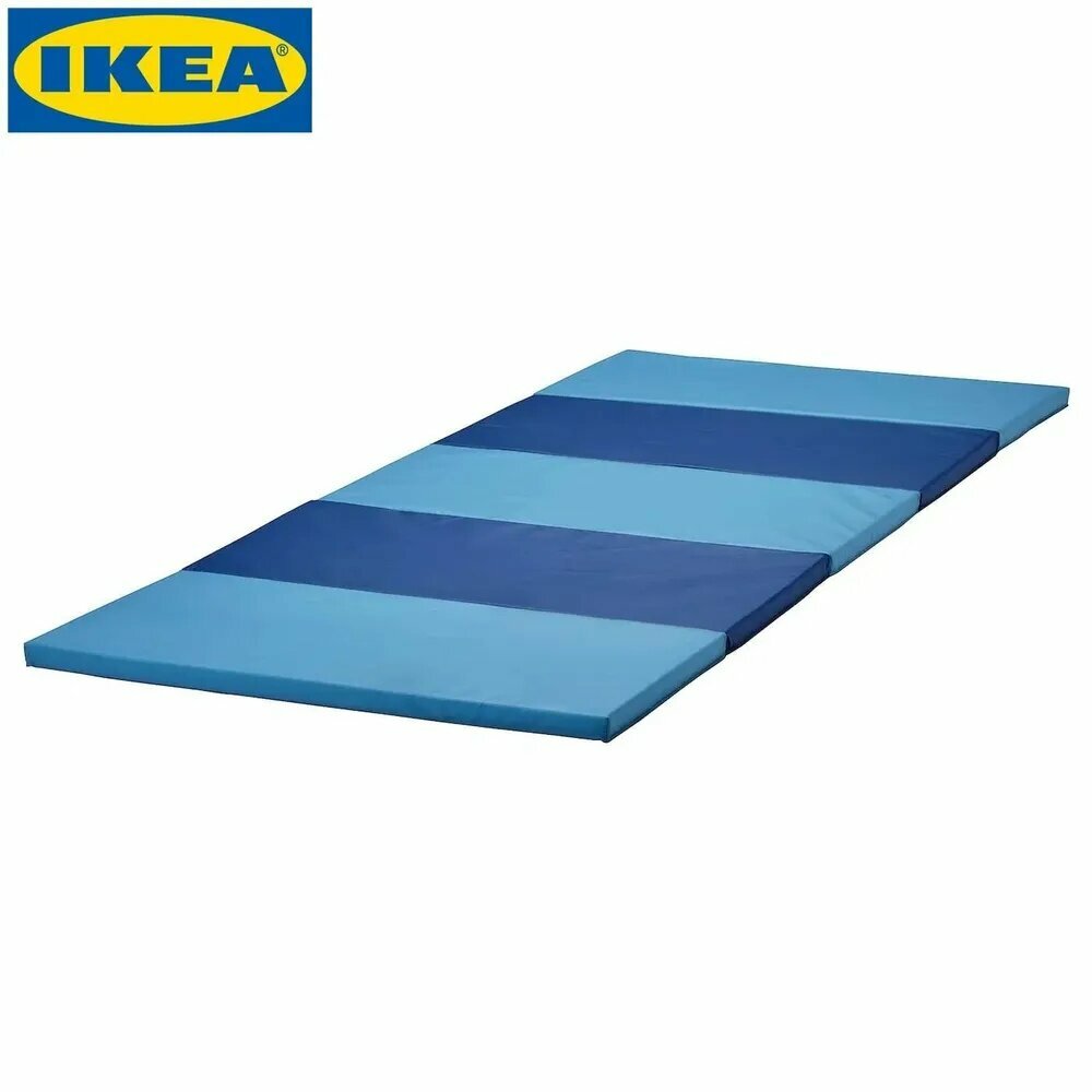 IKEA PLUFSIG Коврик складной гимнастический, розовый/красный,78х185 см