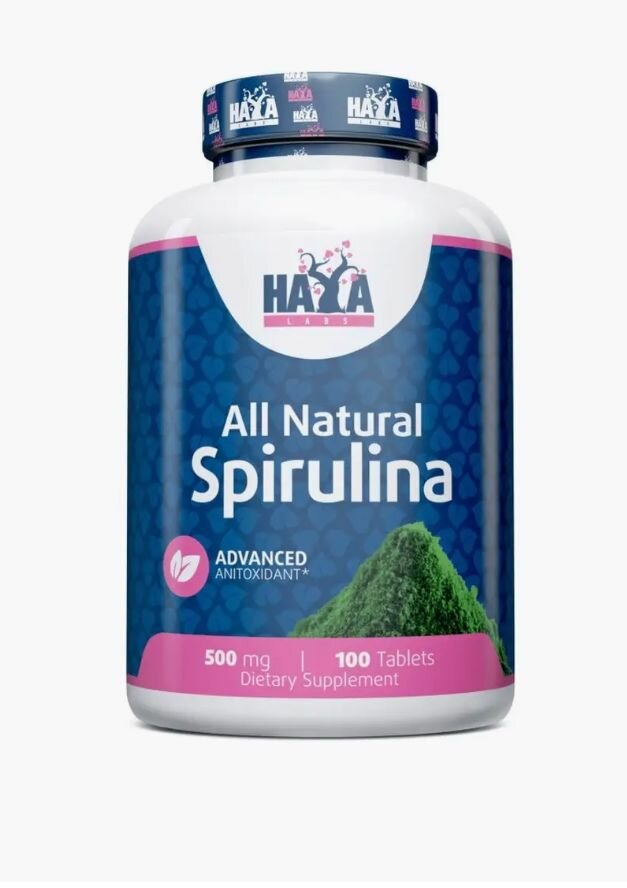 Haya Labs All Natural Spirulina. Спирулина. 100 табл.