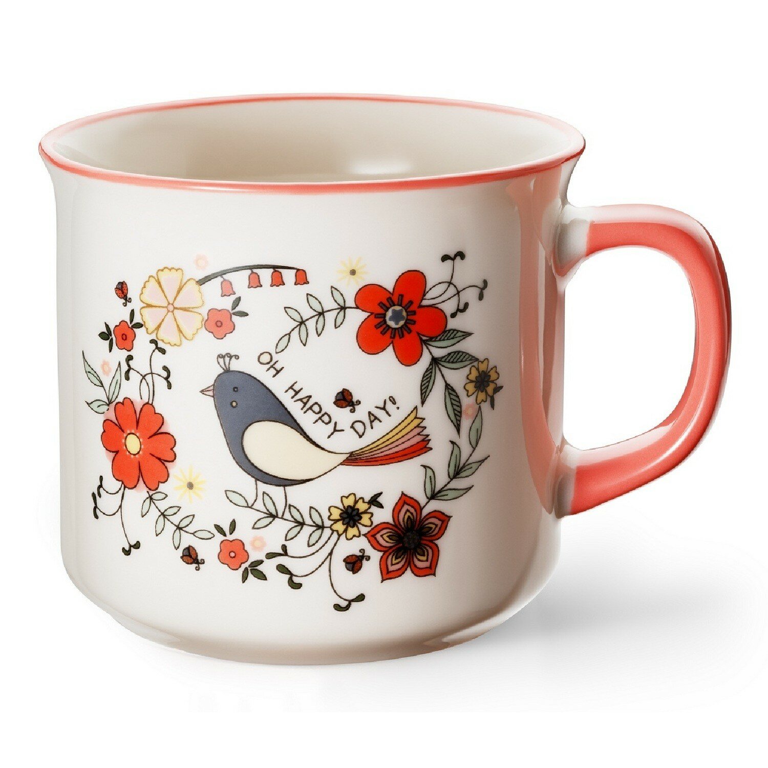 Apollo Click кружка из фарфора 290 мл с узким корпусом и эргономичной ручкой