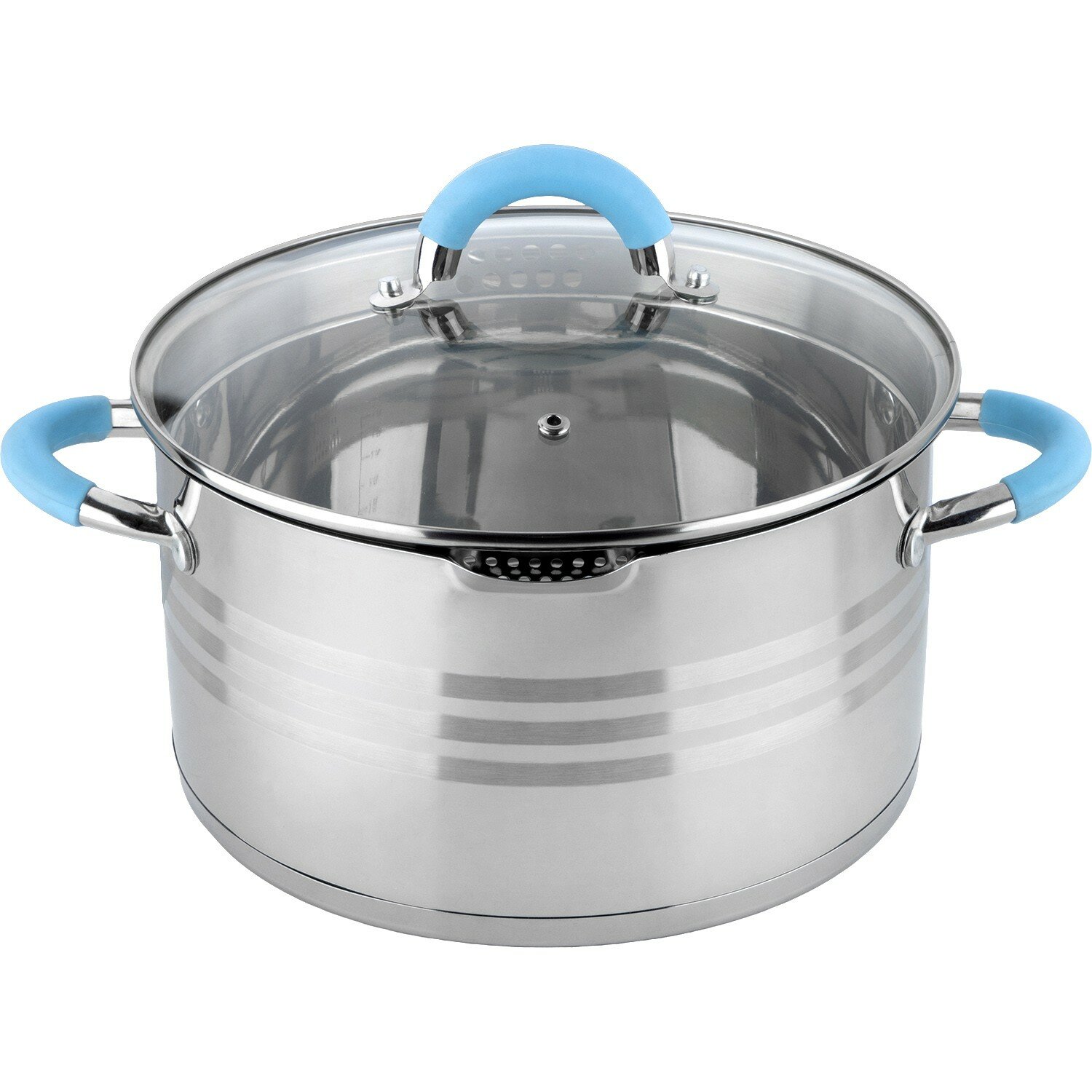 Mallony Melodia кастрюля с крышкой 5.8 л из нержавеющей стали со сливом для кухни