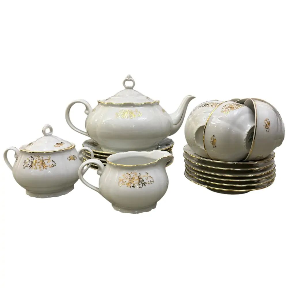 Чайный сервиз "Elegantica" (6 персон 21 пр), фарфор, 1990-2010 гг, Haas & Czjzek, Чехия