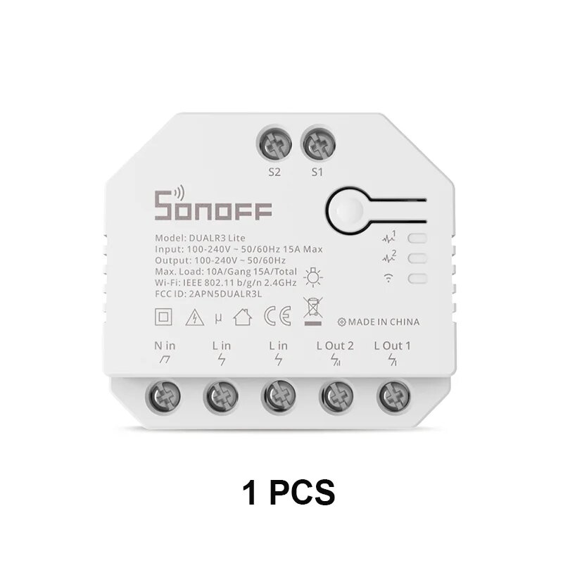 SONOFF DUALR3 & DUALR3 Lite Умный выключатель