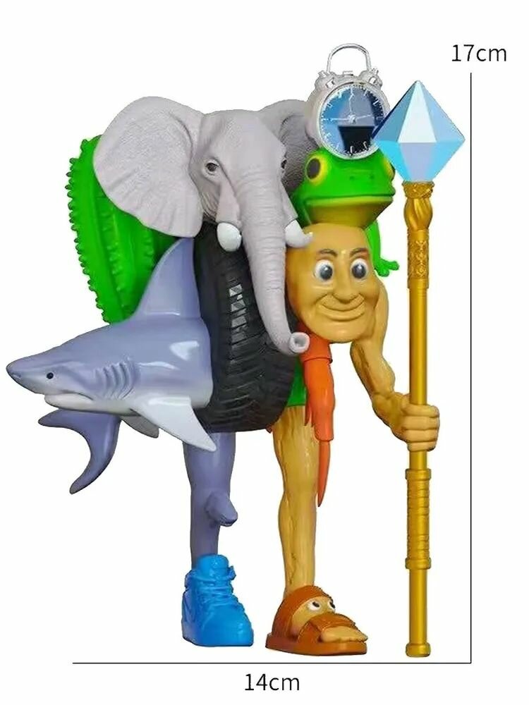 Фигурка игры Тунг Тунг Сахур Брейнрот / Tung tung Sahar Brainrot Игрушка 17cm