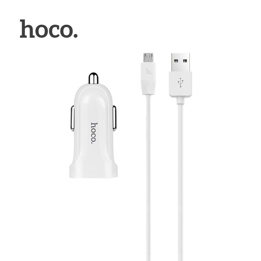 Micro-USB Автомобильное зарядное устройство HOCO Z1 с кабелем