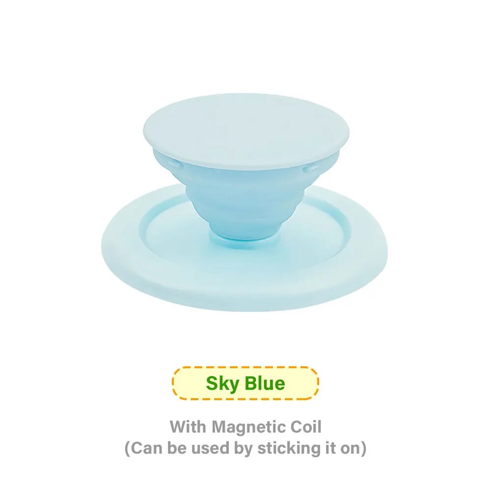 Складной держатель для телефона Sky Blue с магнитным кольцом