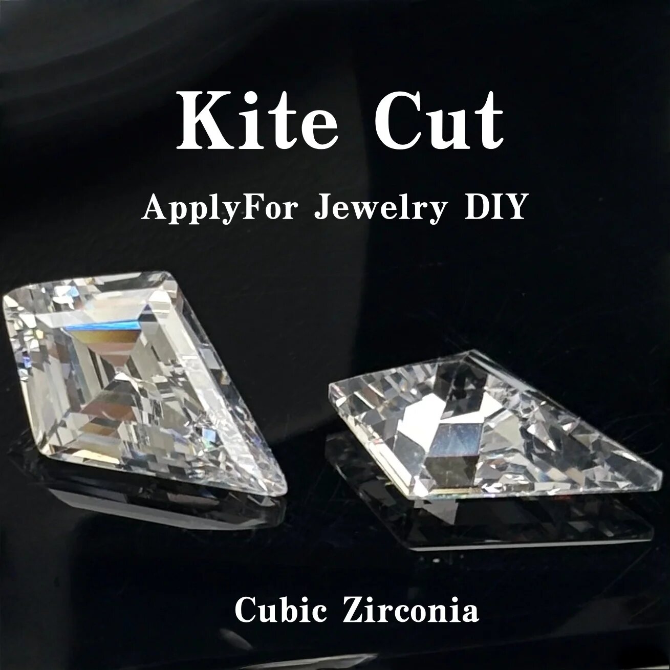 Белый кубический цирконий RUIXUNGEM 2x4-7x11 мм 5x9mm 10pcs