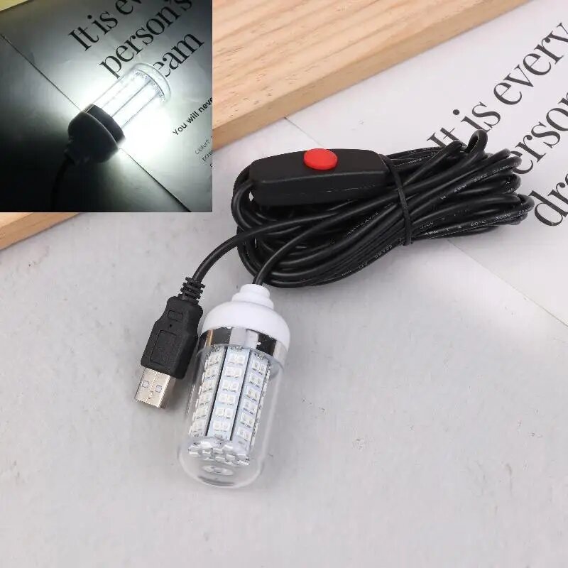 USB LED-лампа для рыбалки 5Вт 4 цвета White