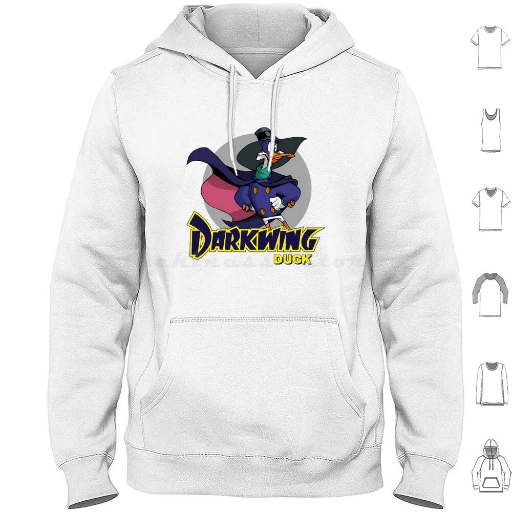 Белая толстовка Darkwing Duck M-Hoodie-White