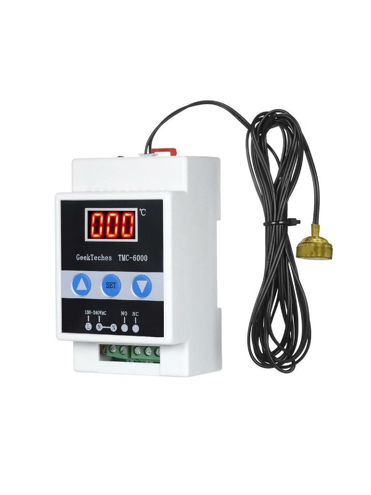 Магнитный датчик рельсового термостата цифровой цифровой дисплей температуры