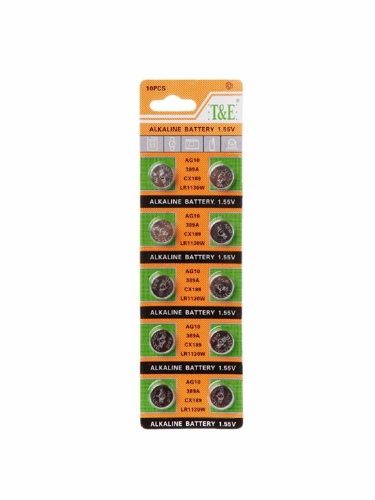 10 шт, кнопочная батарея Tianyi AG10 LR1130