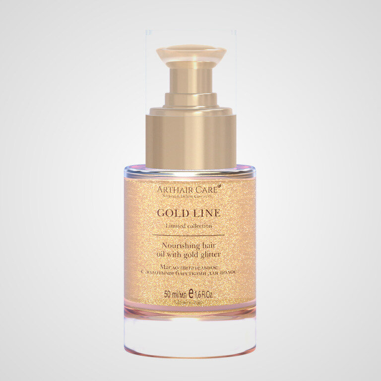 Масло питательное с золотыми блестками для волос 50 мл ARTHAIR CARE Gold Line Nourishing hair oil Масло 50 мл