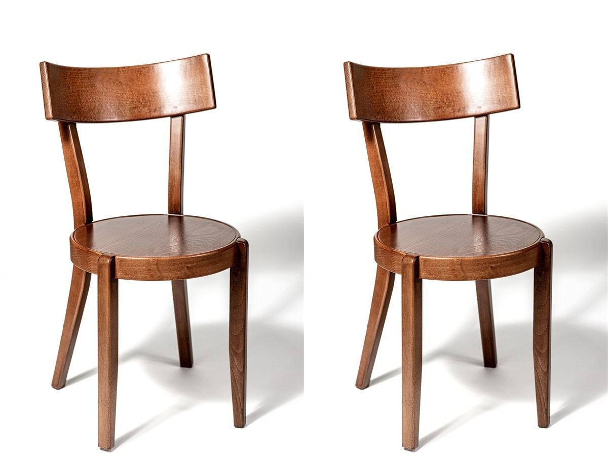 Комплект из 2-х стульев венских Sirius (светлый орех) жесткое сиденье