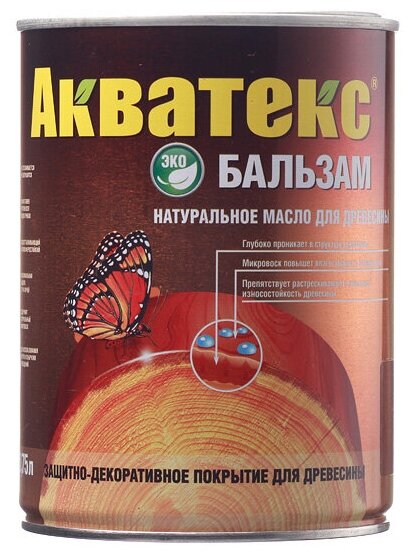 Масло Акватекс Бальзам для дерева махагон 0,75 л