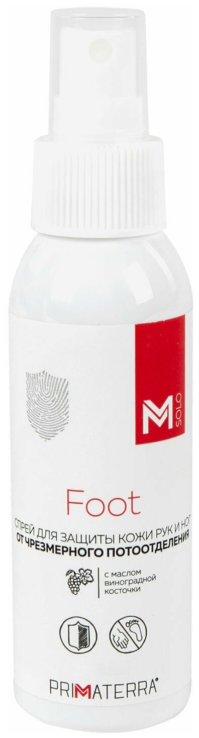 Спрей для рук и ног 100 мл M SOLO FOOT с триклозаном, против пота, 8950 (цена только за 1 шт.)