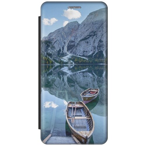 Чехол-книжка Горы, озеро, лодка на Samsung Galaxy J3 (2017) / Самсунг ...