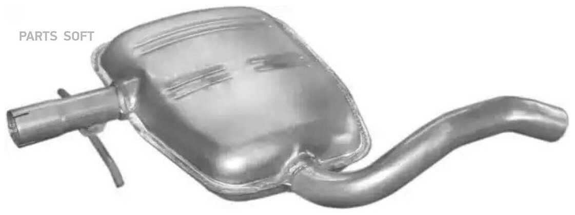 Глушитель средняя часть Polmostrow арт. 3086